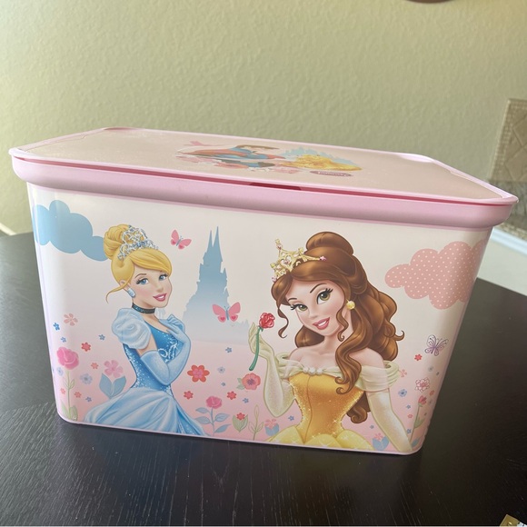 Disney | Storage & Organization | Disney Princesses Pink Storage Bin ...